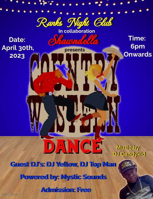 Country & Western Flyer Template | PosterMyWall