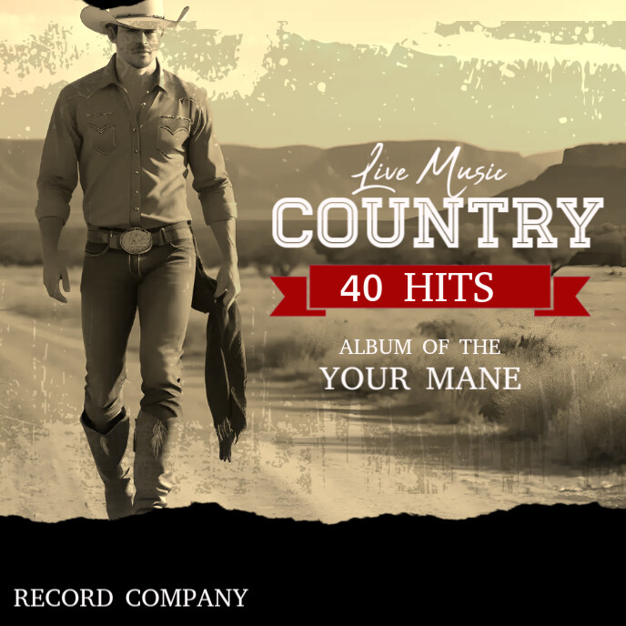 Plantilla de COUNTRY ALBUM COVER | PosterMyWall