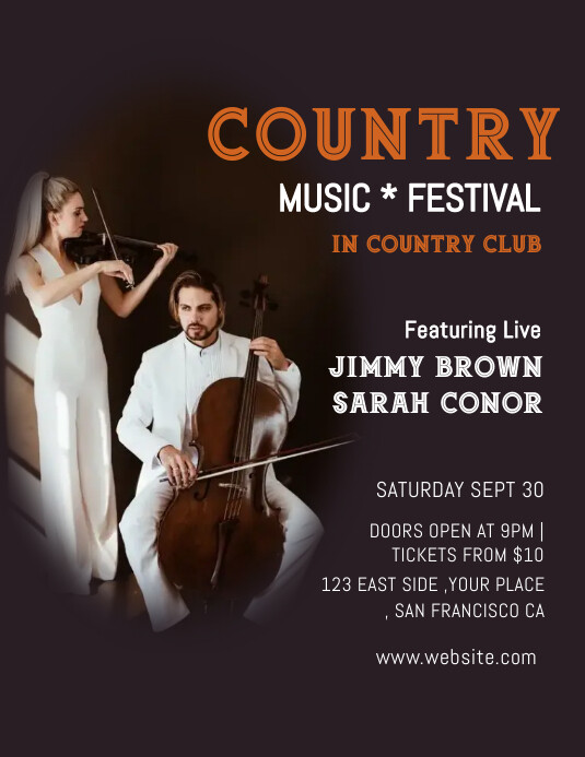 country club flyer design Template | PosterMyWall