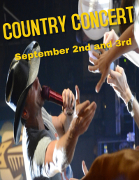 COUNTRY CONCERT Template | PosterMyWall
