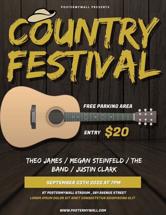 COUNTRY FEST. Template | PosterMyWall