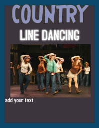 COUNTRY LINE DANCING Template | PosterMyWall
