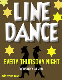 COUNTRY LINE DANCING EVENT FLYER Template | PosterMyWall