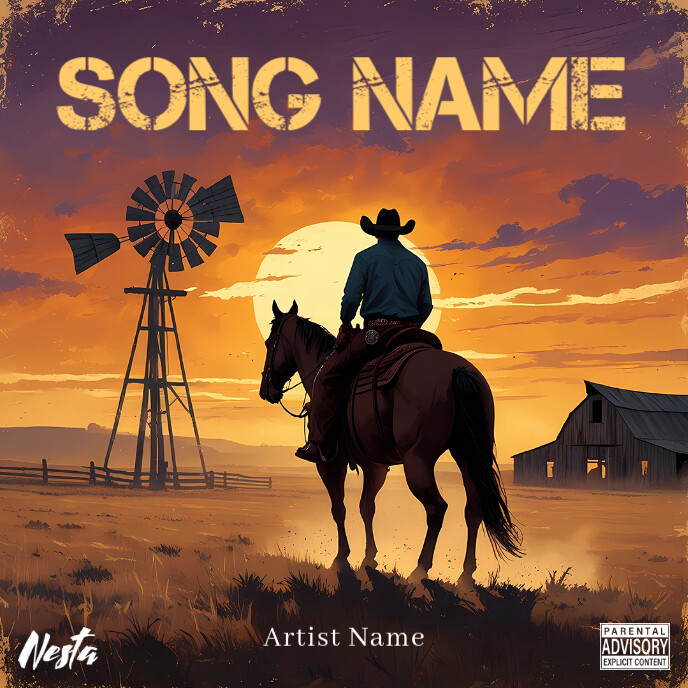 Country Music, Album, Song Cover Template | PosterMyWall