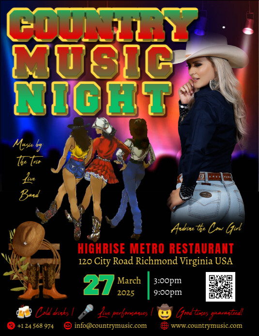 Country Music Ad Template | PosterMyWall