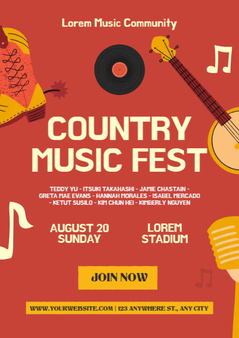 Country Music Fest Template | PosterMyWall