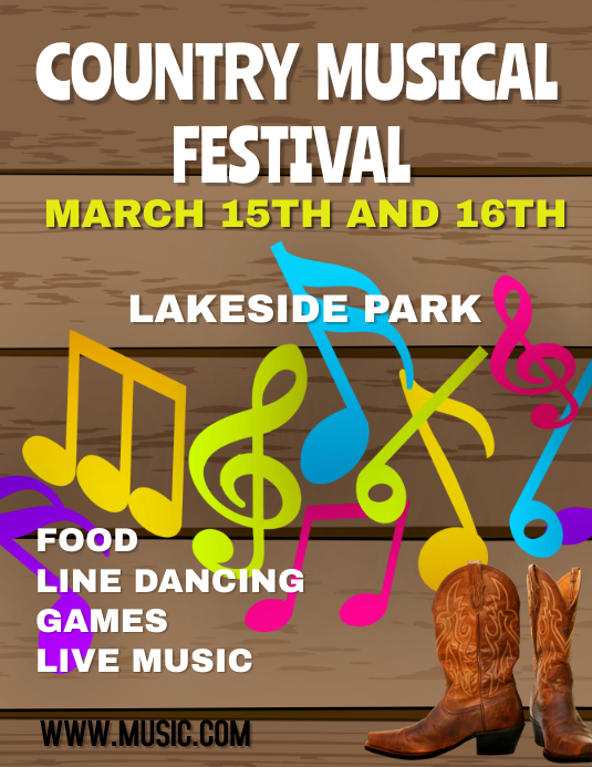 Copy of COUNTRY MUSIC FESTIVAL BAR | PosterMyWall