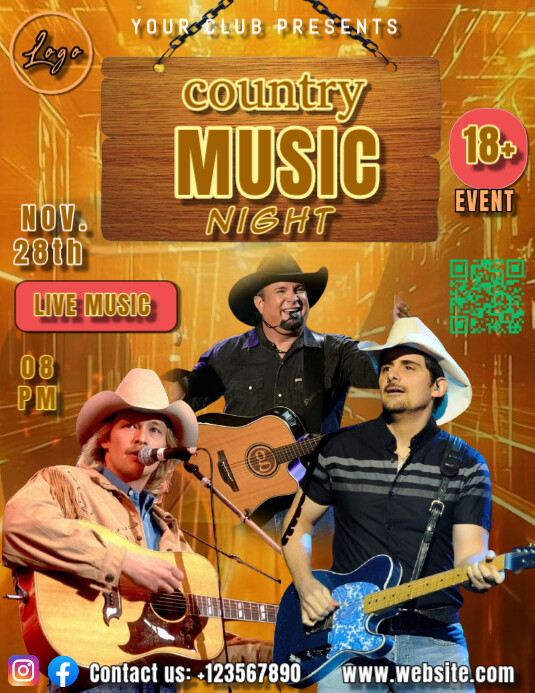 Plantilla de Country Music Night | PosterMyWall