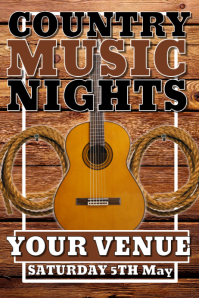COUNTRY MUSIC FESTIVAL BAR Template | PosterMyWall