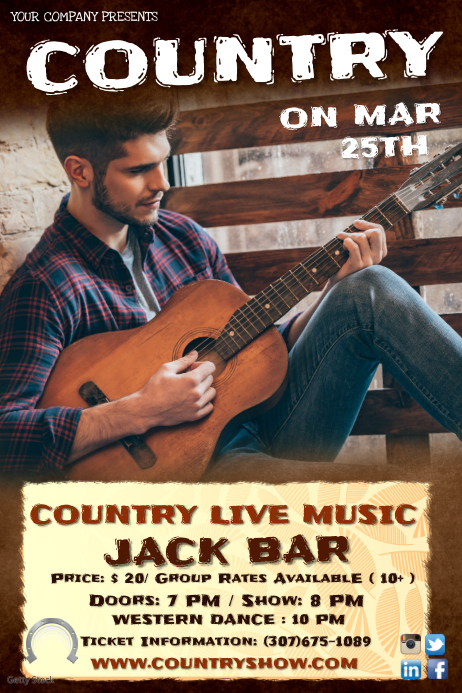 Country music7 Template | PosterMyWall
