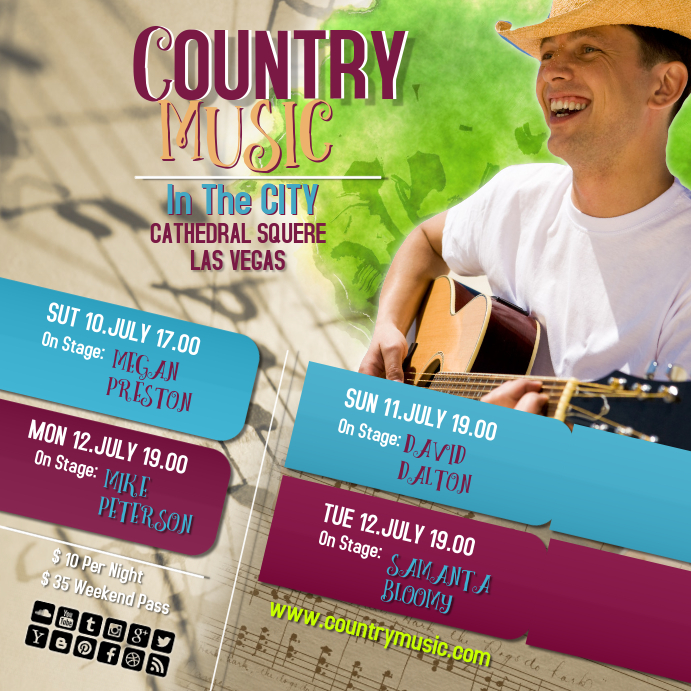 country music80 insta Template | PosterMyWall