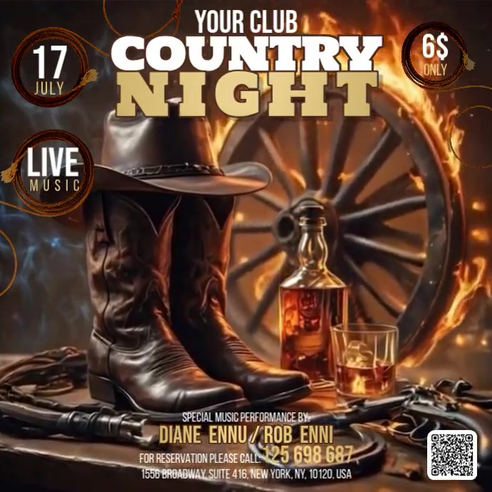 Country Night Template | PosterMyWall
