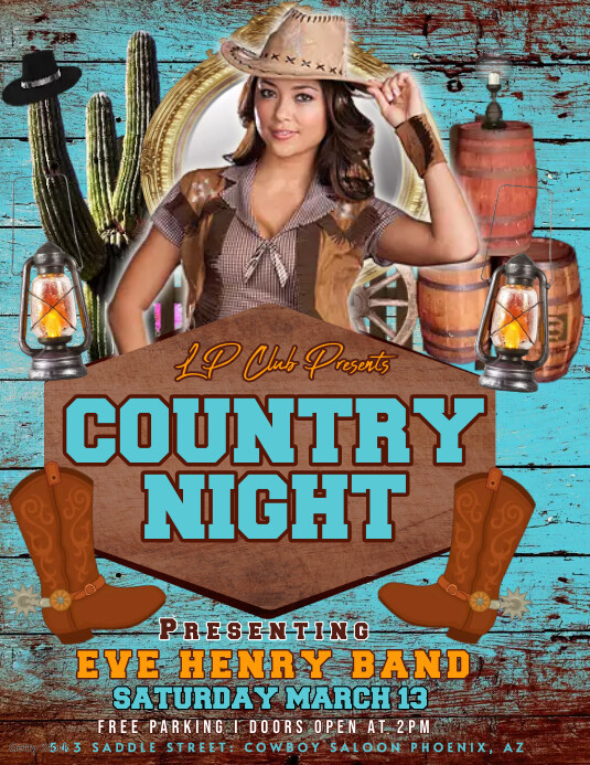 Country Night Flyer Template | PosterMyWall