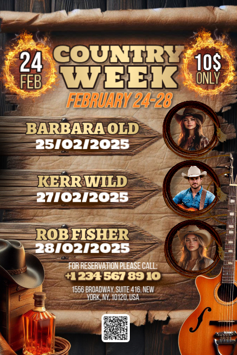 Country Week Template | PosterMyWall