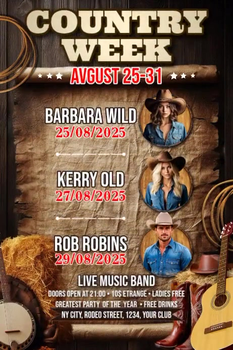 Copy of Country Week Poster | PosterMyWall