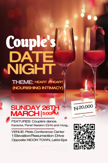 Couple's date night Template | PosterMyWall