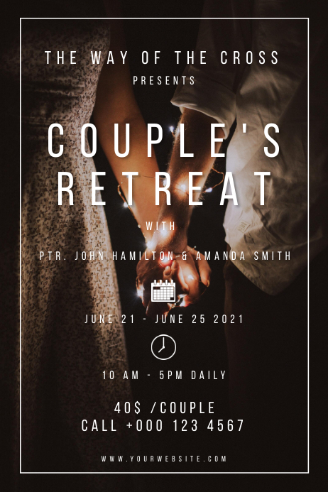 Couple's Retreat Poster Template | PosterMyWall
