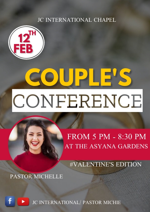 Copy of Couple's conference flyer template | PosterMyWall