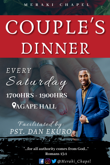 Copy of couple's dinner | PosterMyWall