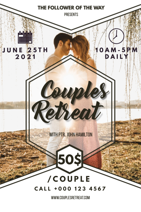 Couple's Retreat Poster Template | PosterMyWall