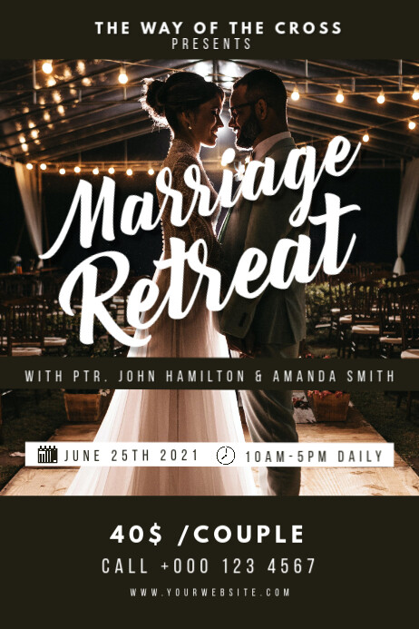 Couple's Retreat Poster Template | PosterMyWall