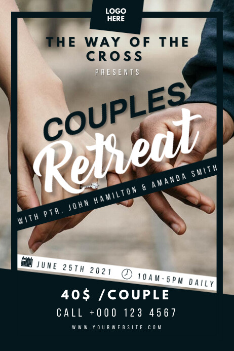 Couple's Retreat Poster Template | PosterMyWall