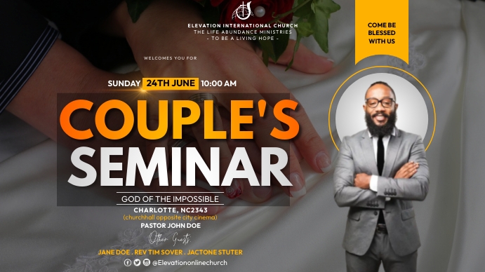 Couple's seminar Template | PosterMyWall