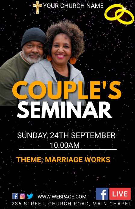 Couple's seminar Template | PosterMyWall
