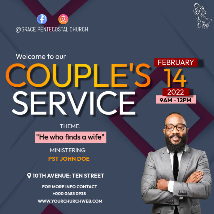 couple's service Template | PosterMyWall