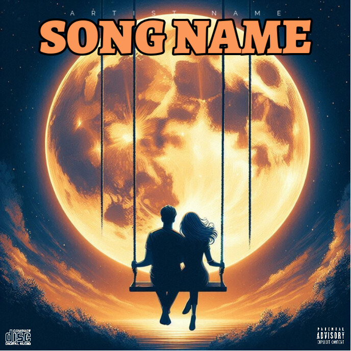 Modèle couple love album cover | PosterMyWall