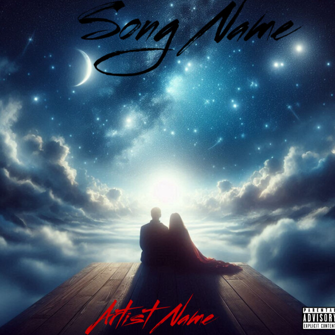 Couple love in smog album cover Templat | PosterMyWall