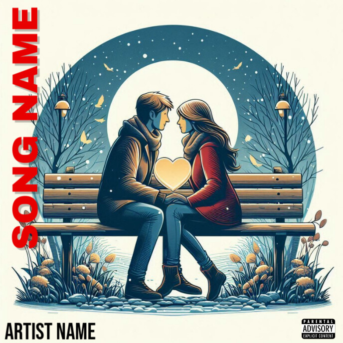 Couple Love Song Mixtape Album Cover Art Album Cover Template ...