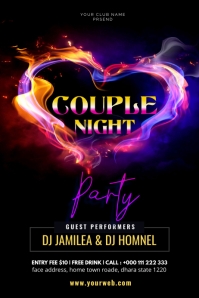 Couple Night Flyer Template | PosterMyWall