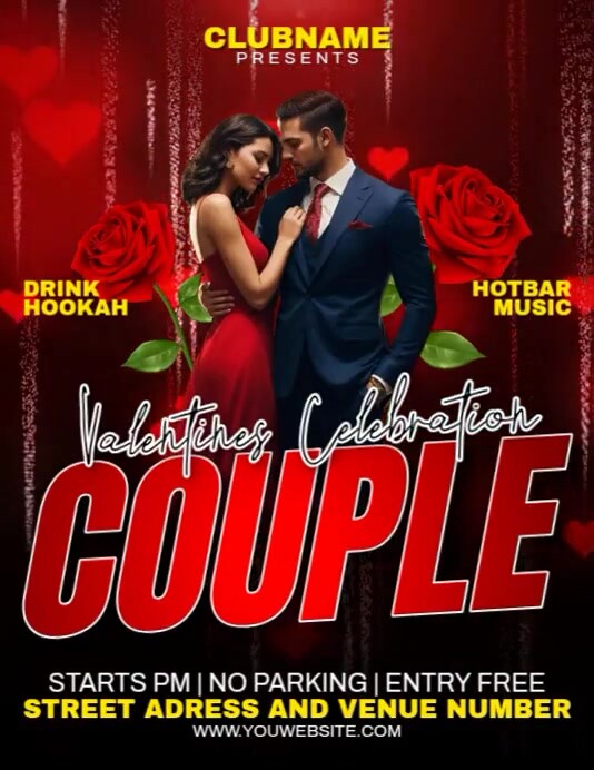 Couple Party Template | PosterMyWall