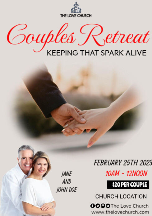 Couple Retreat Template | PosterMyWall