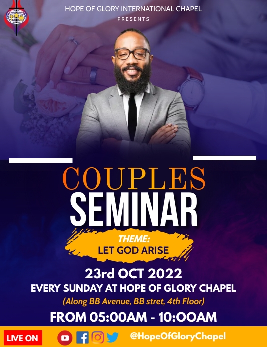 Modèle Séminaire Couple | PosterMyWall