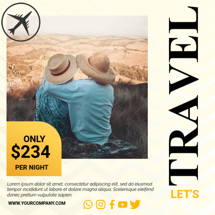 Couple Travel Goals Template | PosterMyWall