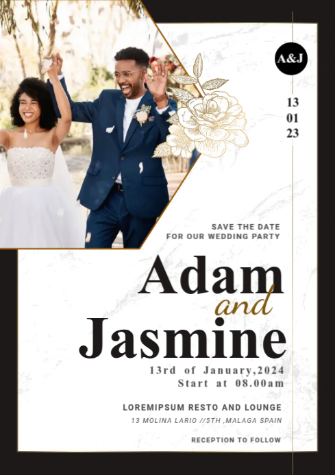 Plantilla de Couple Wedding Flyer | PosterMyWall