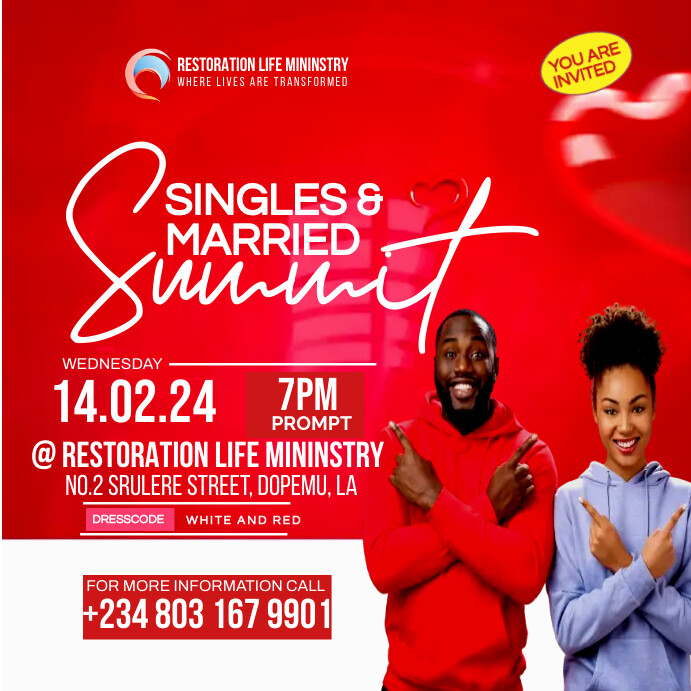 Couples and singles summit Template | PosterMyWall