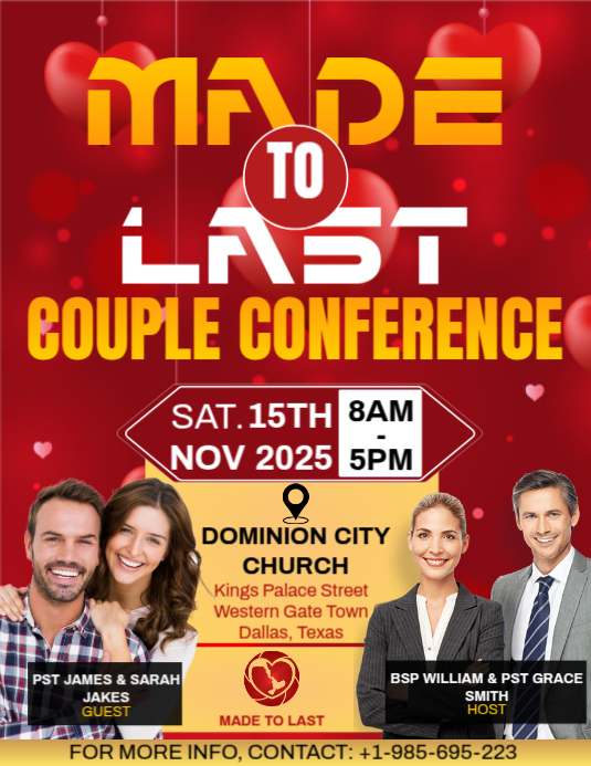Couples Conference Ad Template | PosterMyWall