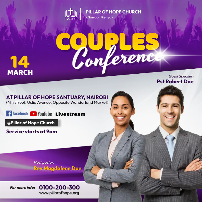 Couples conference Template | PosterMyWall