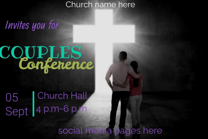 Couples conference poster Template | PosterMyWall