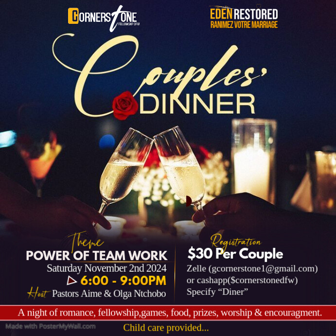 Copy of Couples dinner | PosterMyWall