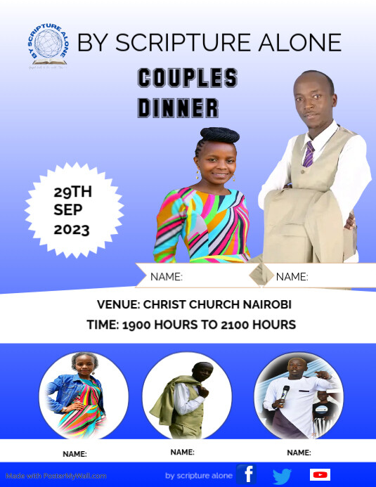 COUPLES DINNER Template | PosterMyWall