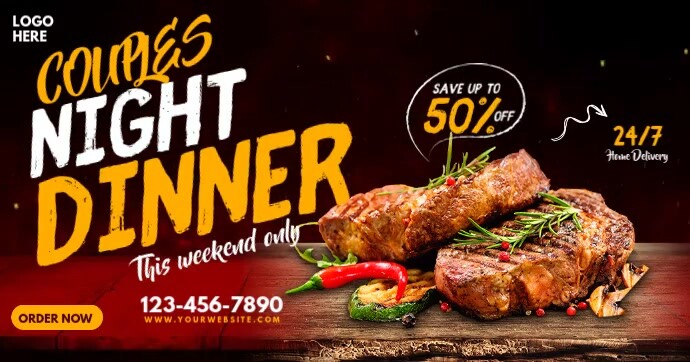 Copy of Couples Night Dinner | PosterMyWall