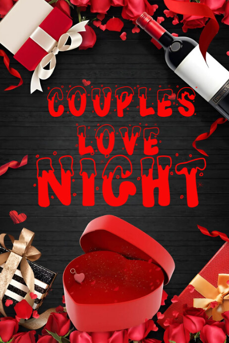 Couples Night Party Flyer Template | PosterMyWall