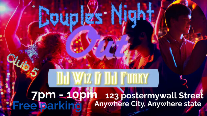 Couples night video template | PosterMyWall