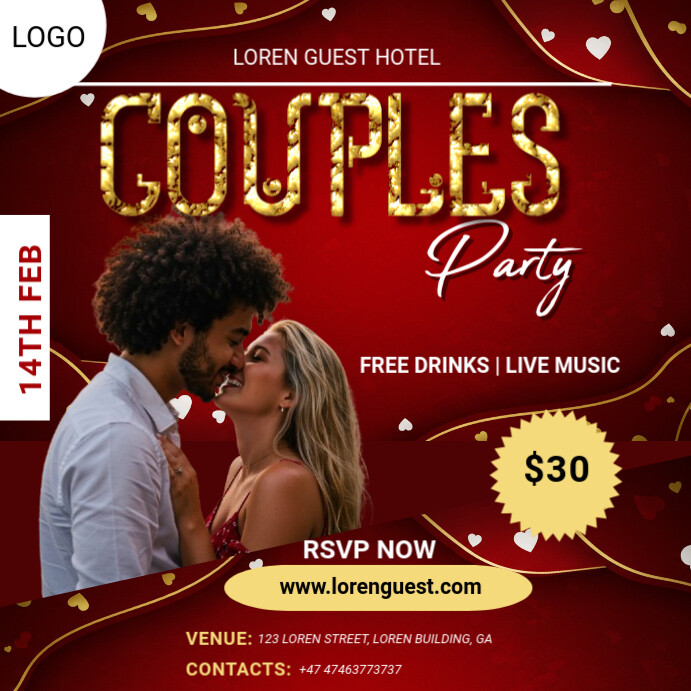 Couples Party Template | PosterMyWall