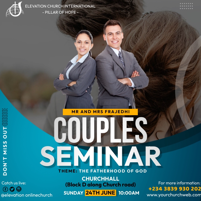 Couples Seminar Template | PosterMyWall