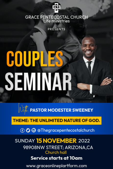 Copy of couples seminar | PosterMyWall